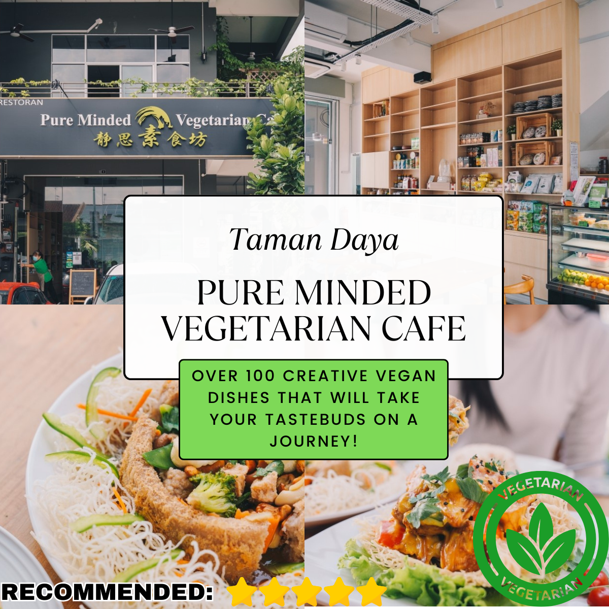 Pure Minded Vegetarian Cafe - Vegan Cuisine | FoodYoh